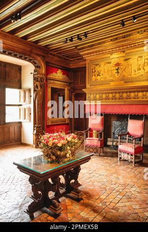 Interior Of Chateau De Chenonceau France This Castle Is Located Near ...