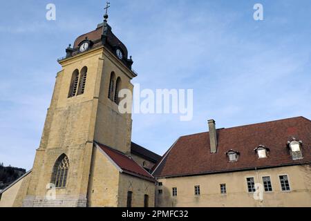 France, Doubs (25), Morteau, old cluniac priory, Notre-Dame de l ...