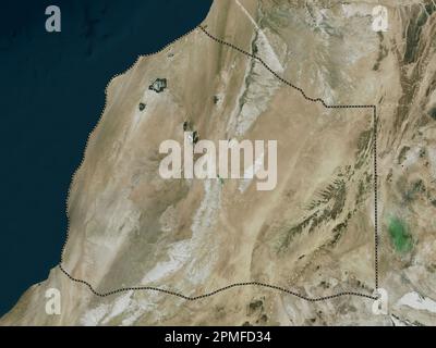 Boujdour, province of Western Sahara. High resolution satellite map ...
