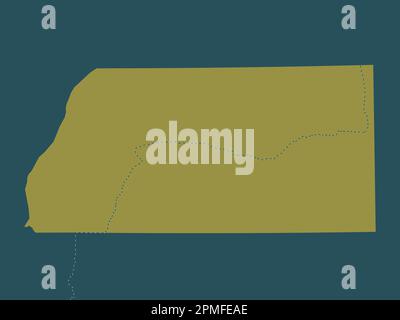Shape of Es Semara, province of Western Sahara, with its capital ...