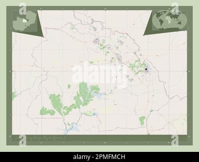 Copperbelt, province of Zambia. Open Street Map Stock Photo - Alamy