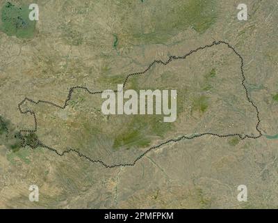 Lusaka, province of Zambia. High resolution satellite map. Locations ...