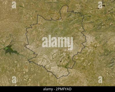 Harare, city of Zimbabwe. Low resolution satellite map. Locations and ...