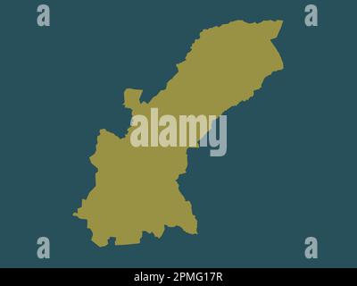 Mashonaland East, province of Zimbabwe. Solid color shape. Locations of ...