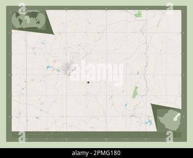 Mashonaland East, province of Zimbabwe. Open Street Map Stock Photo - Alamy