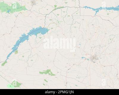 Mashonaland West, province of Zimbabwe. Open Street Map. Locations and ...