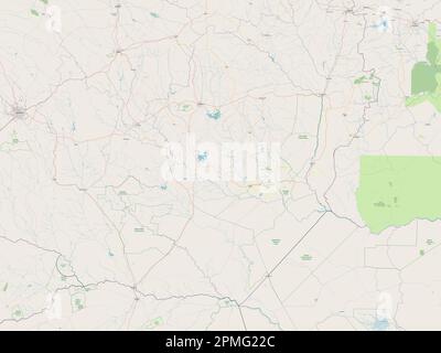 Masvingo, province of Zimbabwe. Open Street Map. Locations and names of ...