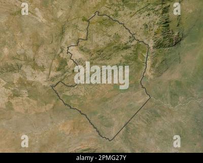 Masvingo, province of Zimbabwe. Low resolution satellite map. Locations ...