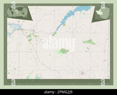 Matabeleland North, province of Zimbabwe. Open Street Map. Locations ...