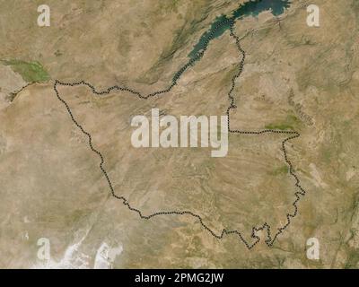 Matabeleland North, province of Zimbabwe. Low resolution satellite map ...