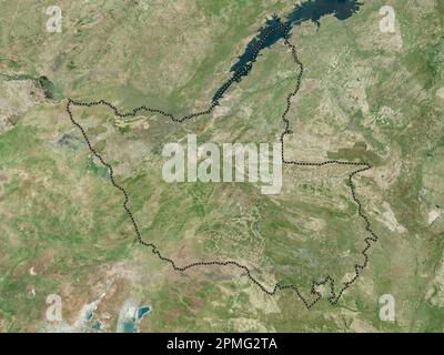 Matabeleland North, province of Zimbabwe. High resolution satellite map ...