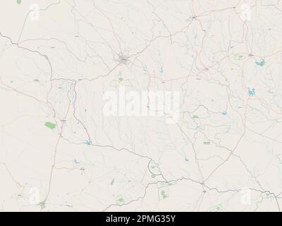 Matabeleland South, province of Zimbabwe. Open Street Map. Locations of ...