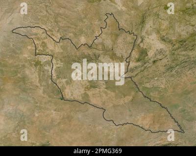 Matabeleland South, province of Zimbabwe. Low resolution satellite map ...