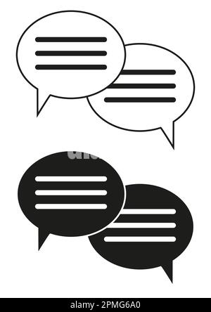 Conversation Simple vector icon. Illustration symbol design template ...