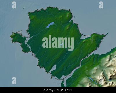 Isle Of Anglesey, region of Wales - Great Britain. Open Street Map ...