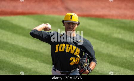 Iowa pitcher Marcus Morgan (20) during an NCAA baseball game on ...