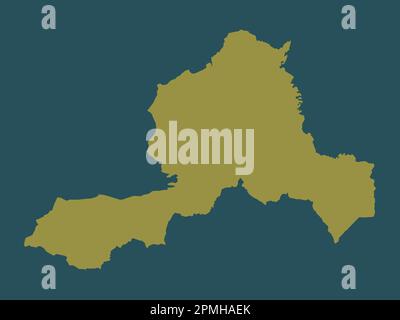 Wrexham, region of Wales - Great Britain. Diagram showing the location ...