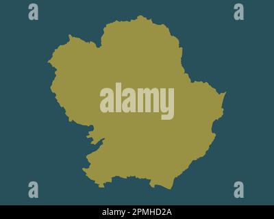 Angus, region of Scotland - Great Britain. Grayscale elevation map with ...