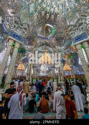 Interior of the Holy Shrine Of Imam Hossain, Karbala, Iraq, Middle East ...