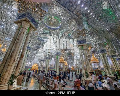 Interior of the Holy Shrine Of Imam Hossain, Karbala, Iraq, Middle East ...