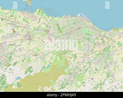 Edinburgh, region of Scotland - Great Britain. Solid color shape ...