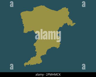 Moray, region of Scotland - Great Britain. Bilevel elevation map with ...
