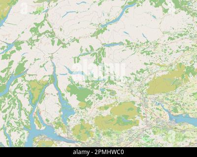 Stirling, region of Scotland - Great Britain. High resolution satellite ...