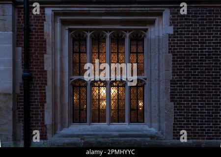 Windows at Night, Hampton Court Palace Stock Photo - Alamy