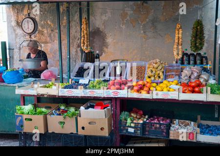 Market, Herceg Novi, Bay of Kotor, Montenegro Stock Photo - Alamy