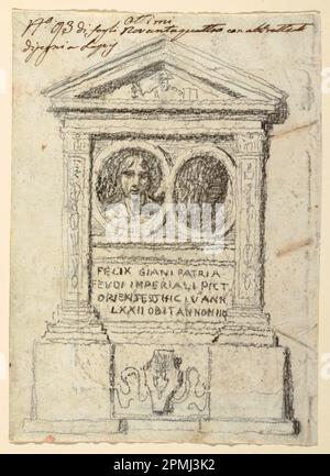 Drawing, Design for a Monument; Designed by Felice Giani (Italian, 1758 ...