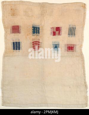 Darning Sampler (unfinished) (Germany); wool, cotton Stock Photo - Alamy