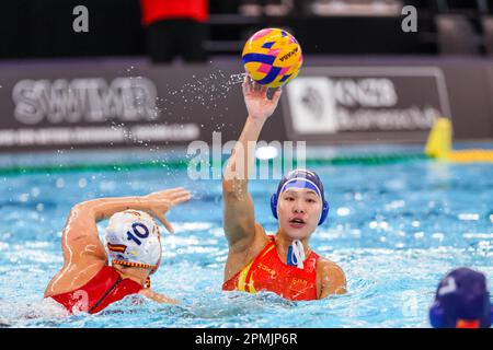 ROTTERDAM, NETHERLANDS - APRIL 13: Paula Crespi Barriga of Spain, Jing ...