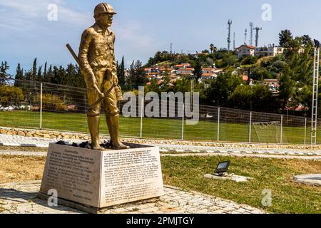 Traces of the former copper mining in Lefka, Cyprus Stock Photo - Alamy