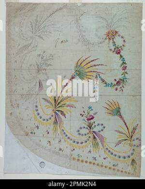 Drawing, Design for the Embroidery of the Lower Front Part of an ...