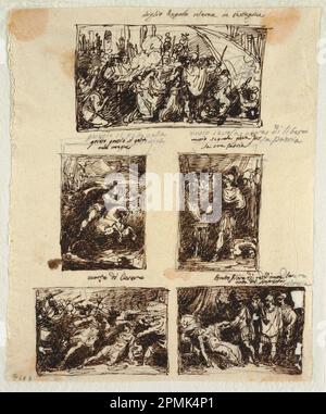 Design for Various Decorations including 'Coriolanus at the Walls of ...