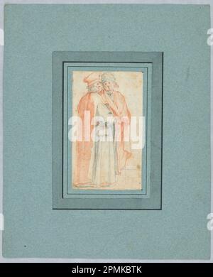 Drawing, Two Burghers in the Attire of the Early 16th Century, late ...