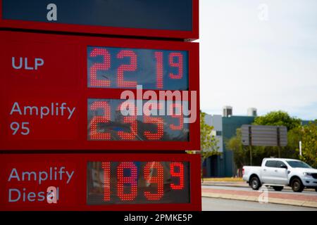 Record High Fuel Prices in Gas Station Stock Photo - Alamy
