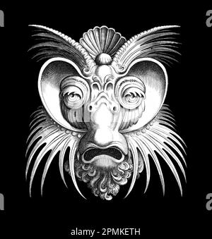 Frans Huys (engraver) after Cornelis Floris II - Mask with dishes ...