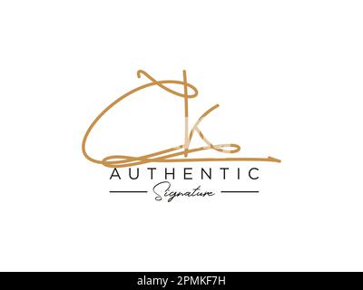CK Signature Logo Template Vector Stock Vector Image & Art - Alamy