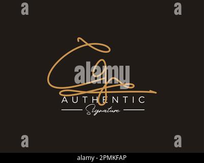 CG Signature Logo Template Vector Stock Vector Image & Art - Alamy