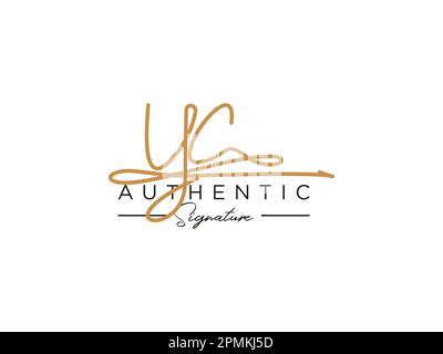 YC Signature Logo Template Vector Stock Vector Image & Art - Alamy