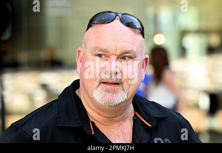 Brett Beasley, father of murder victim Jack Beasley is seen outside the ...