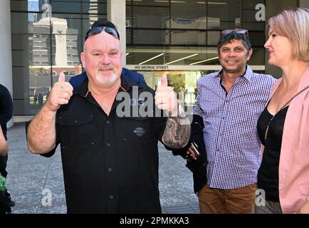 Brett Beasley, father of murder victim Jack Beasley is seen outside the ...