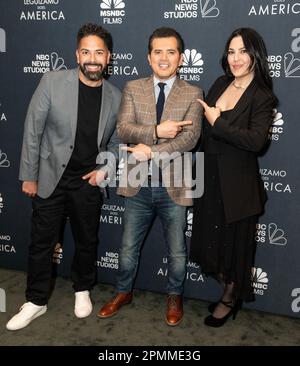 Producer Carolina Saavedra, actor John Leguizamo and producer Ben ...