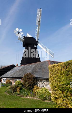 View of Ripple Windmill Mill, Ringwould, Kent Stock Photo - Alamy