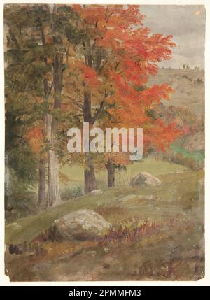 Autumn by Frederic Edwin Church (1826-1900), oil on canvas, 1875 Stock ...