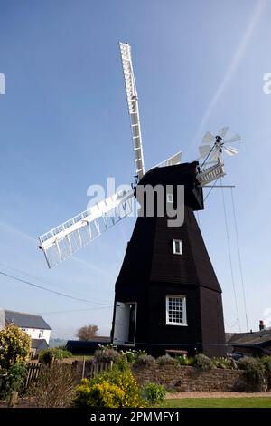 View of Ripple Windmill Mill, Ringwould, Kent Stock Photo - Alamy