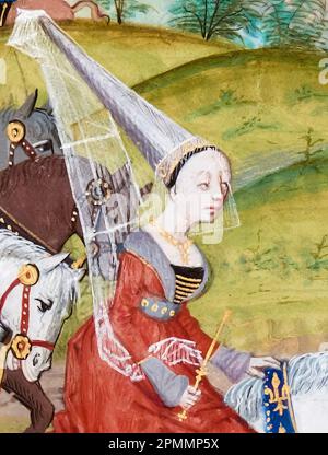 Isabella of France, circa 1295 to 1358, known as the She Wolf of France ...