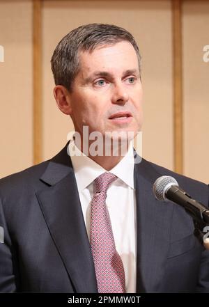 Eli Lilly CEO David Ricks speaks during an event about drug prices with ...