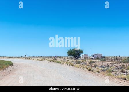 Putsonderwater, South Africa - Feb 28 2023: A house and a telephone ...